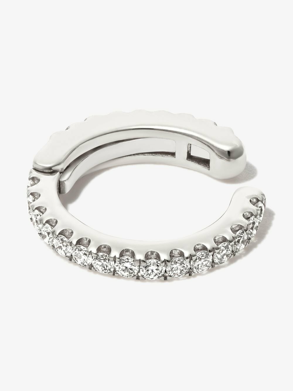 MARIA TASH 18K White Gold Eternity Diamond Ear Cuff Maria Tash