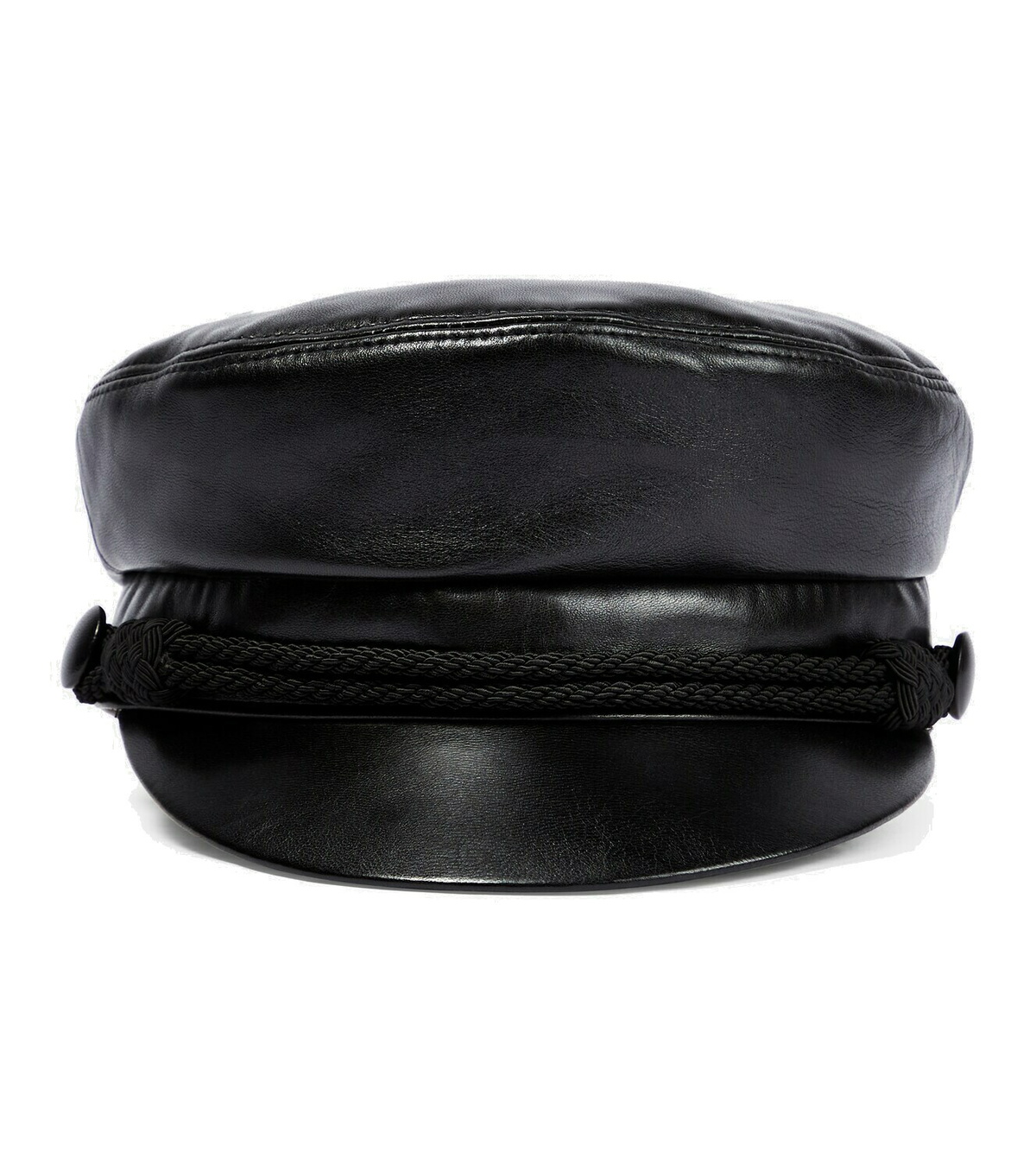Saint Laurent - Leather baker boy cap Saint Laurent