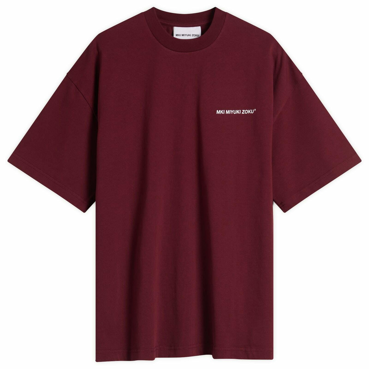 MKI Men's Uniform T-Shirt - Presented by END. in Burgundy MKI Miyuki-Zoku