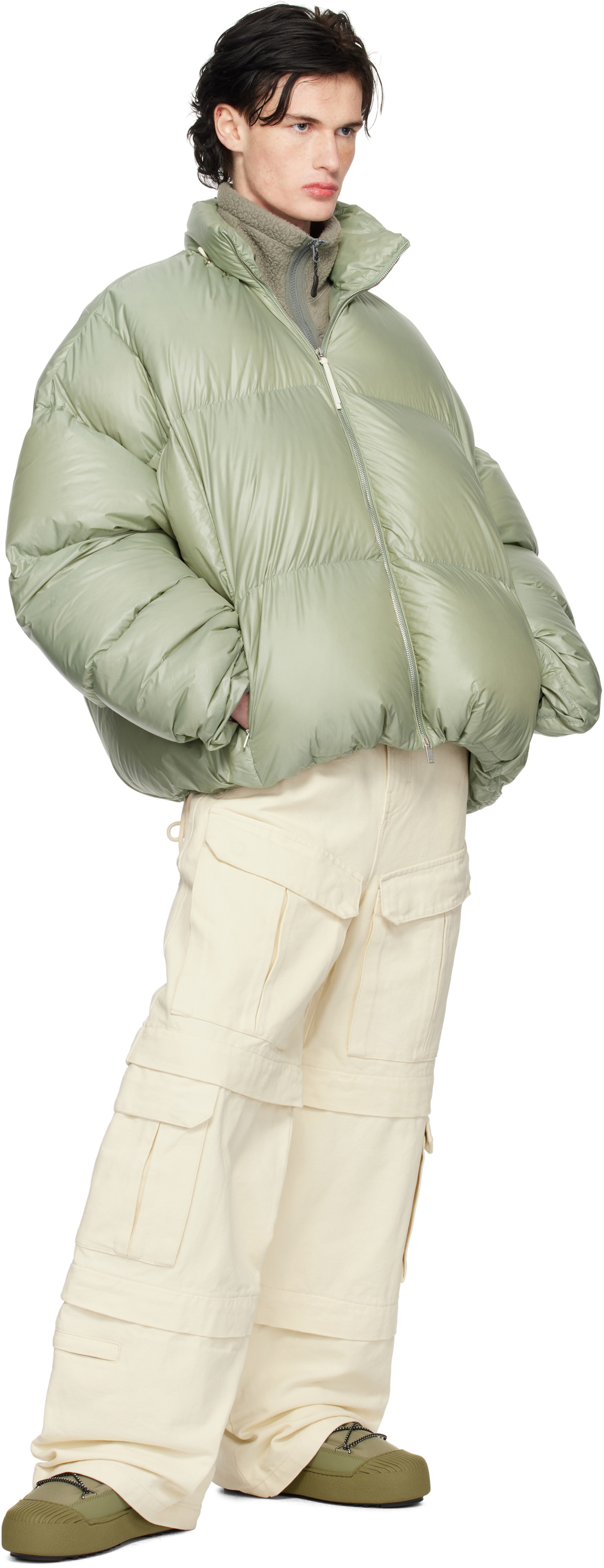 Moon Boot Khaki MTrack Polar Nylon Boots Moon Boot