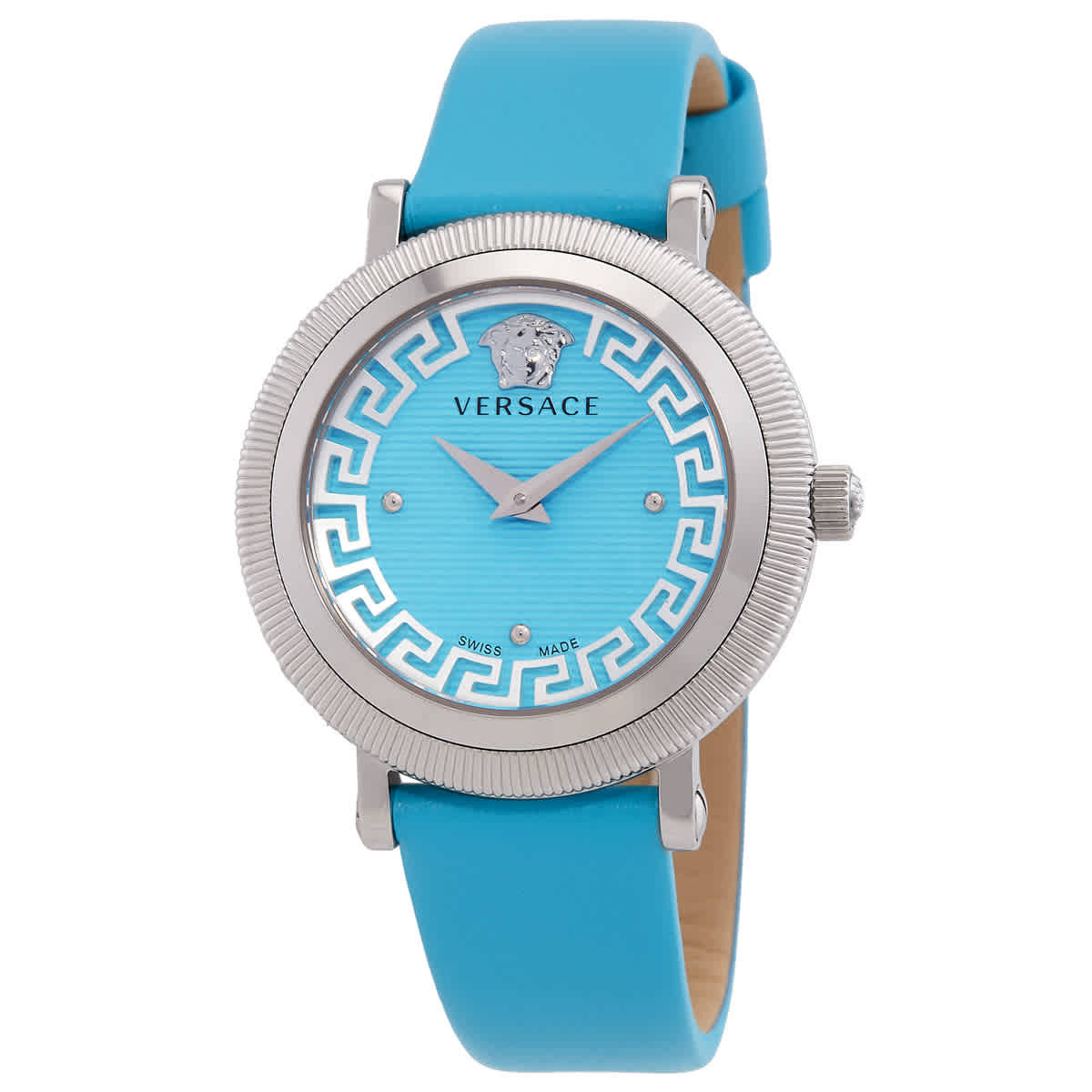 Versace Greca Flourish Quartz Light Blue Dial Ladies Watch Ve7f00123 ...
