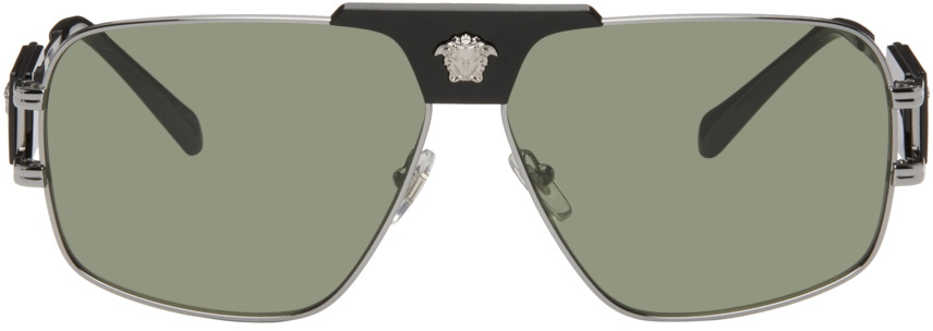 Versace Black & Gunmetal Special Project Sunglasses Versace