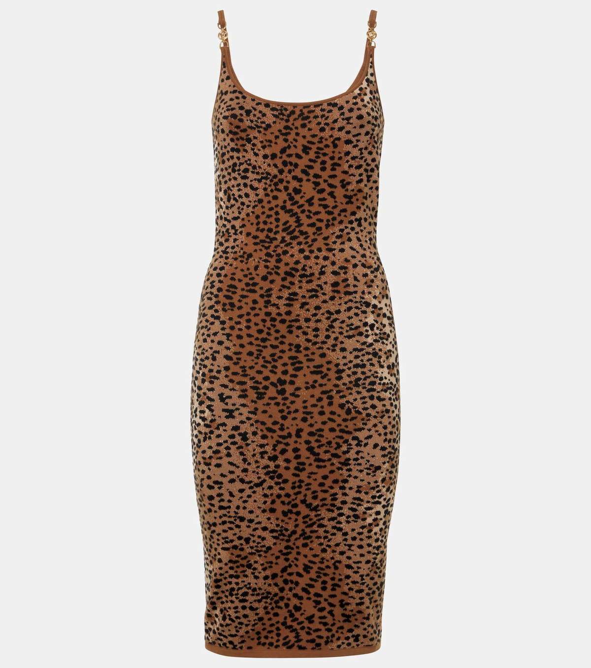 Versace Medusa '95 knitted leopard-print midi dress Versace