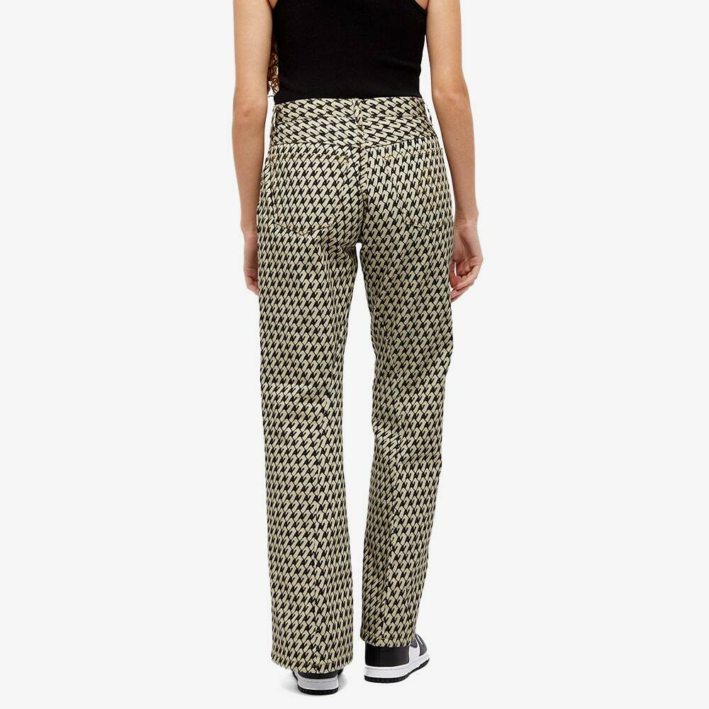 AVAVAV Women's All Over Logo Flared Mom Jean in Av Signature AVAVAV