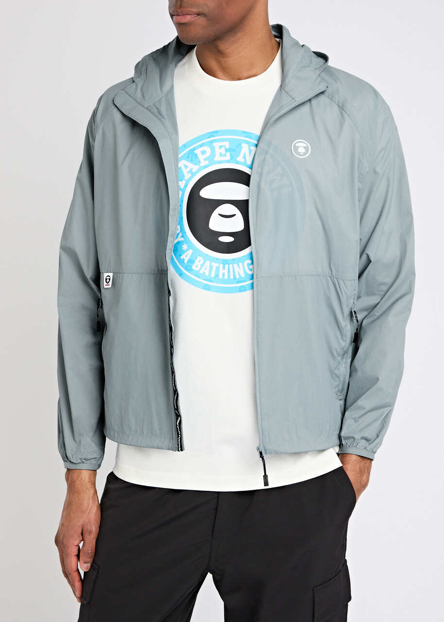 Aape Hooded Shell Jacket Light Blue AAPE by A Bathing Ape