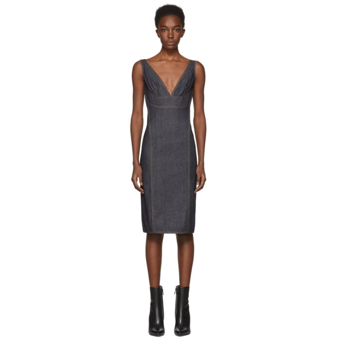 Dsquared2 Indigo Panelled Denim Dress Dsquared2