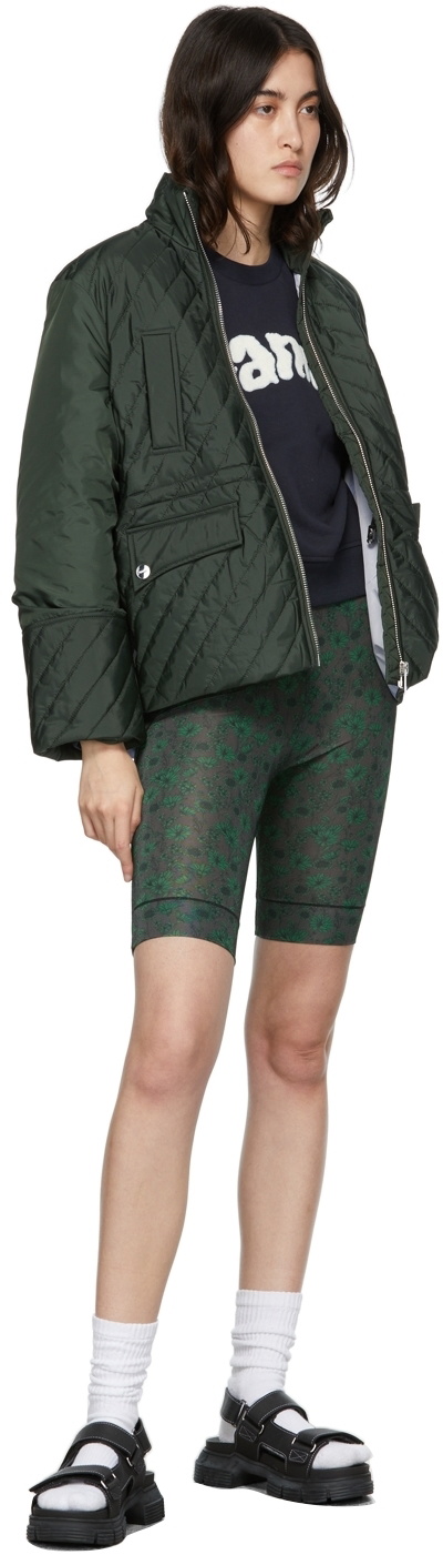 GANNI Quilted Recycled Ripstop Jacket GANNI