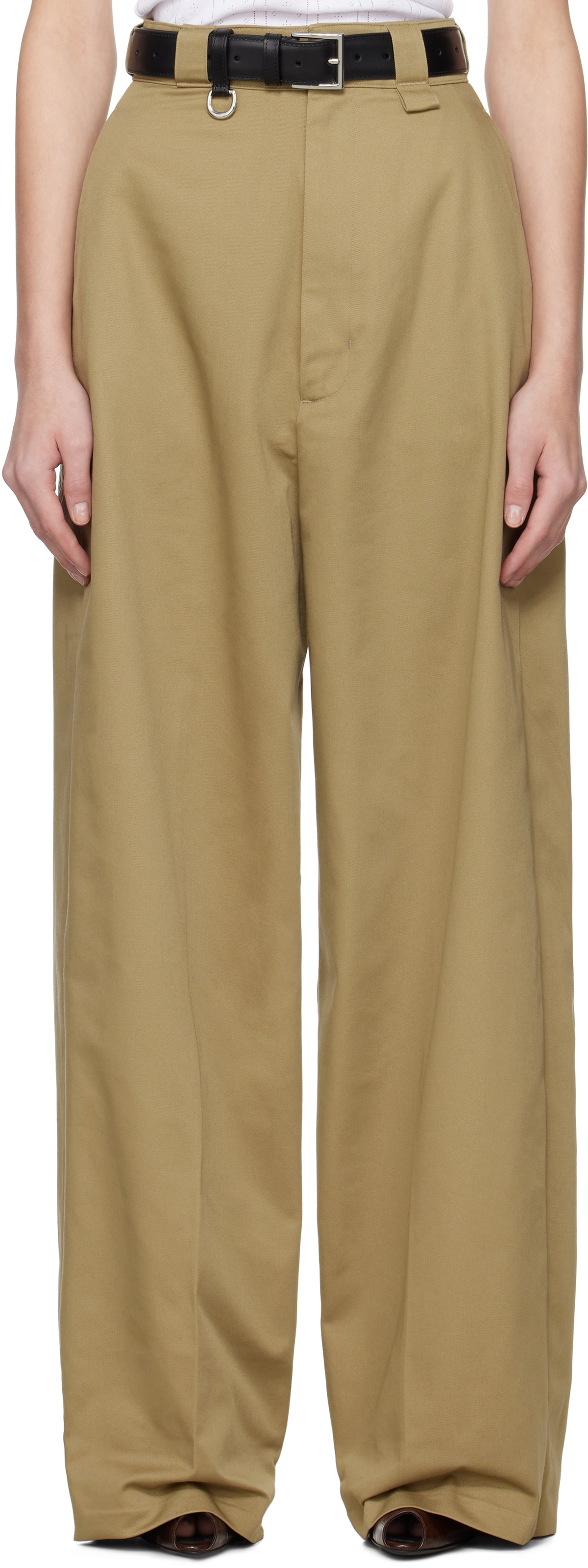 WILLY CHAVARRIA Khaki Cholo Chino Trousers Willy Chavarria