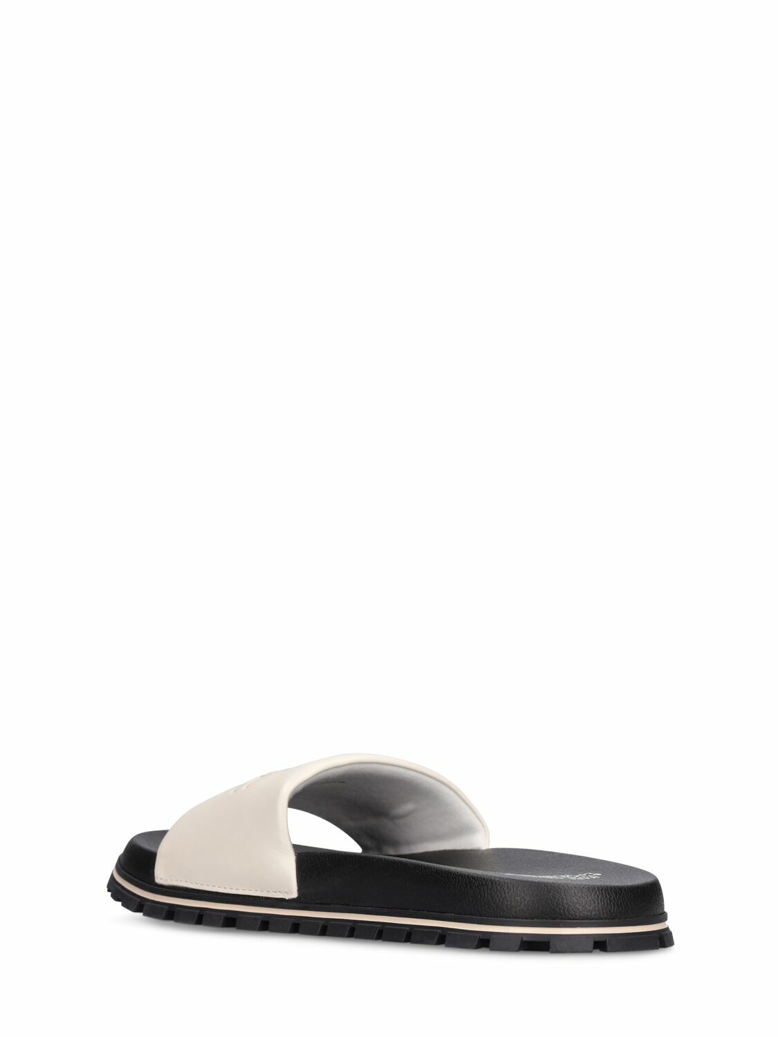 MARC JACOBS - Leather Slide Sandals Marc Jacobs
