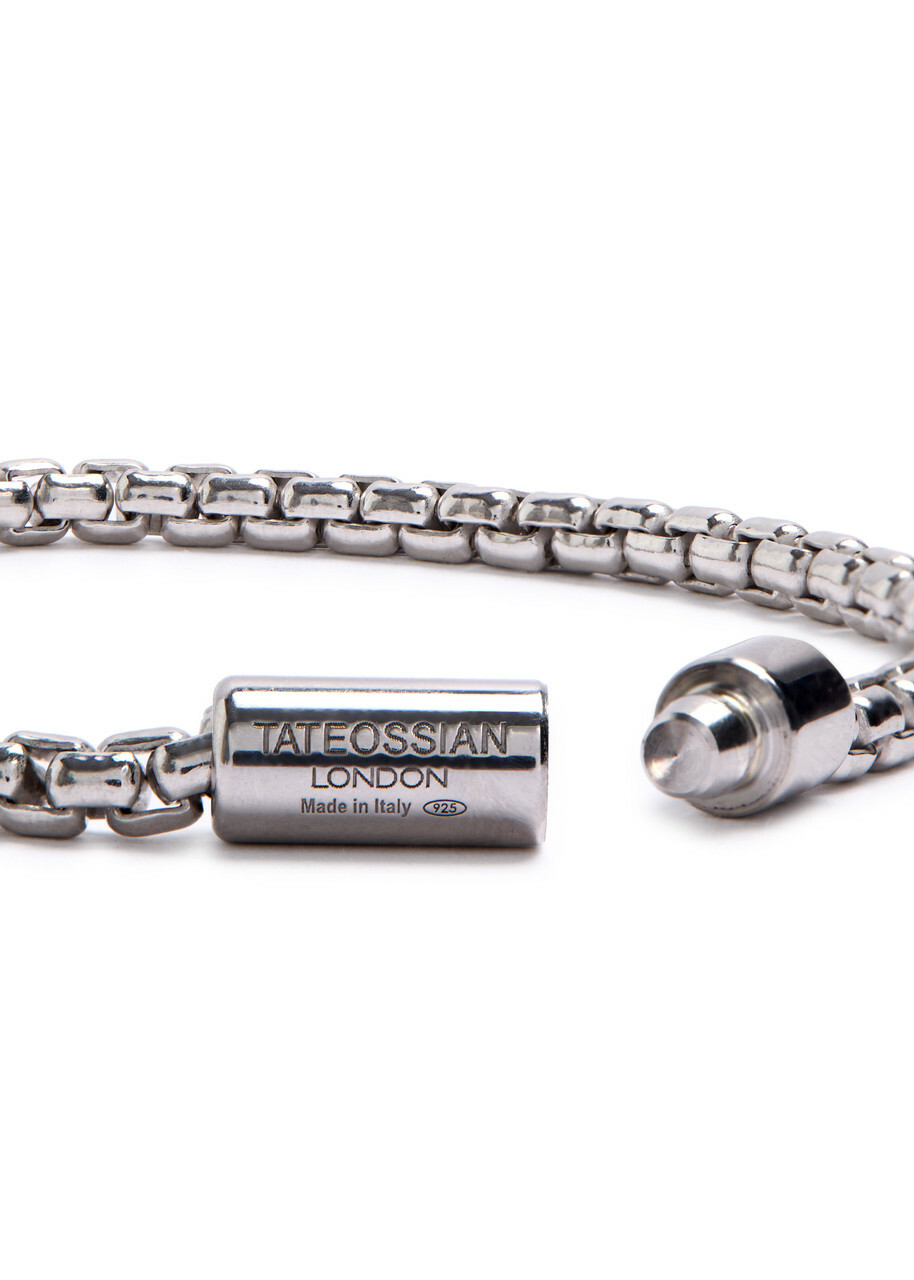 Tateossian Rhodium-plated box Chain Bracelet Silver TATEOSSIAN
