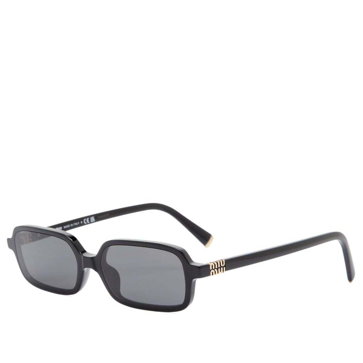 Miu Miu Eyewear Women's 11ZS Sunglasses in Black/Dark Grey Miu Miu