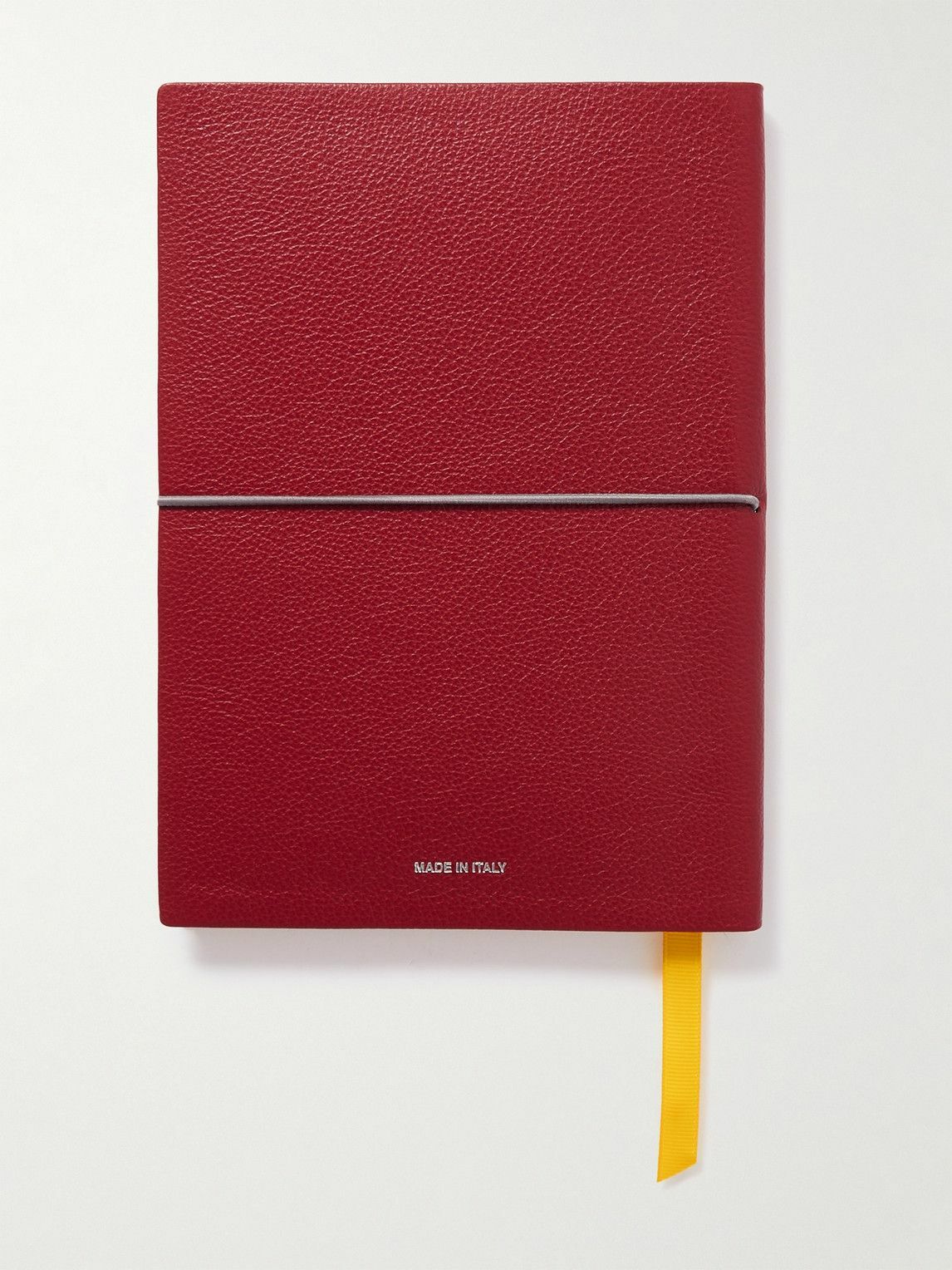Serapian - Logo-Print Full-Grain Leather Notebook Serapian