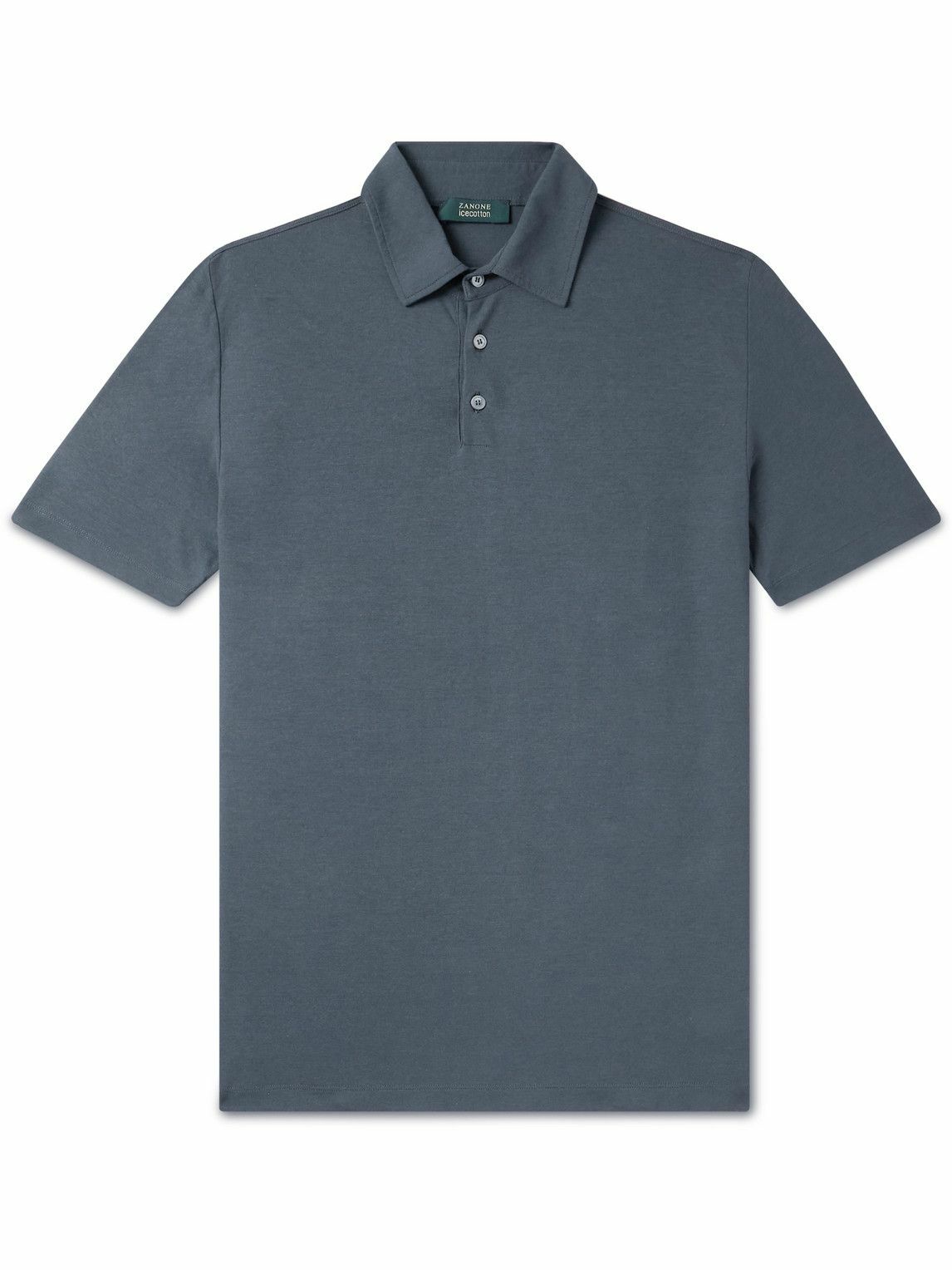 Incotex - Slim-Fit Ice Cotton Polo Shirt - Blue Incotex
