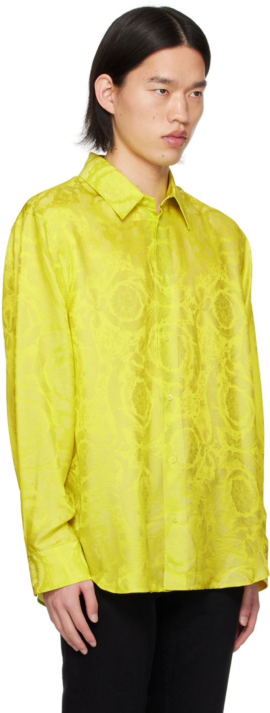 Versace Yellow Barocco Shirt Versace