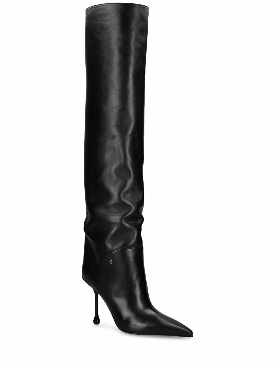 JIMMY CHOO - 95mm Cycas Kb Leather Knee High Boots Jimmy Choo