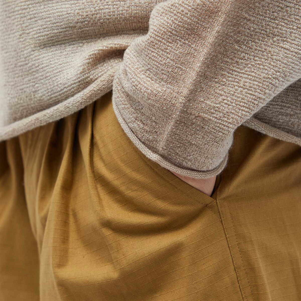 Checks Downtown Men's Triple Pleat Pant in Biscuit Checks Downtown