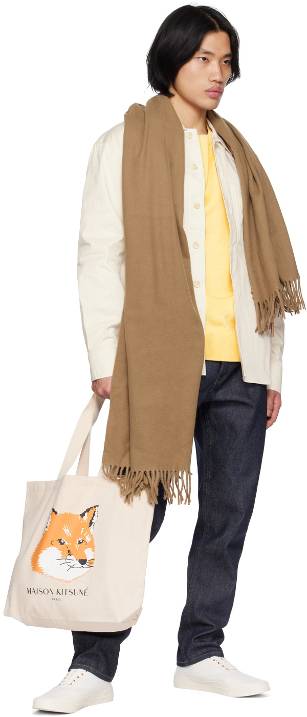 Maison Kitsuné Off-White Fox Head Tote Maison Kitsune