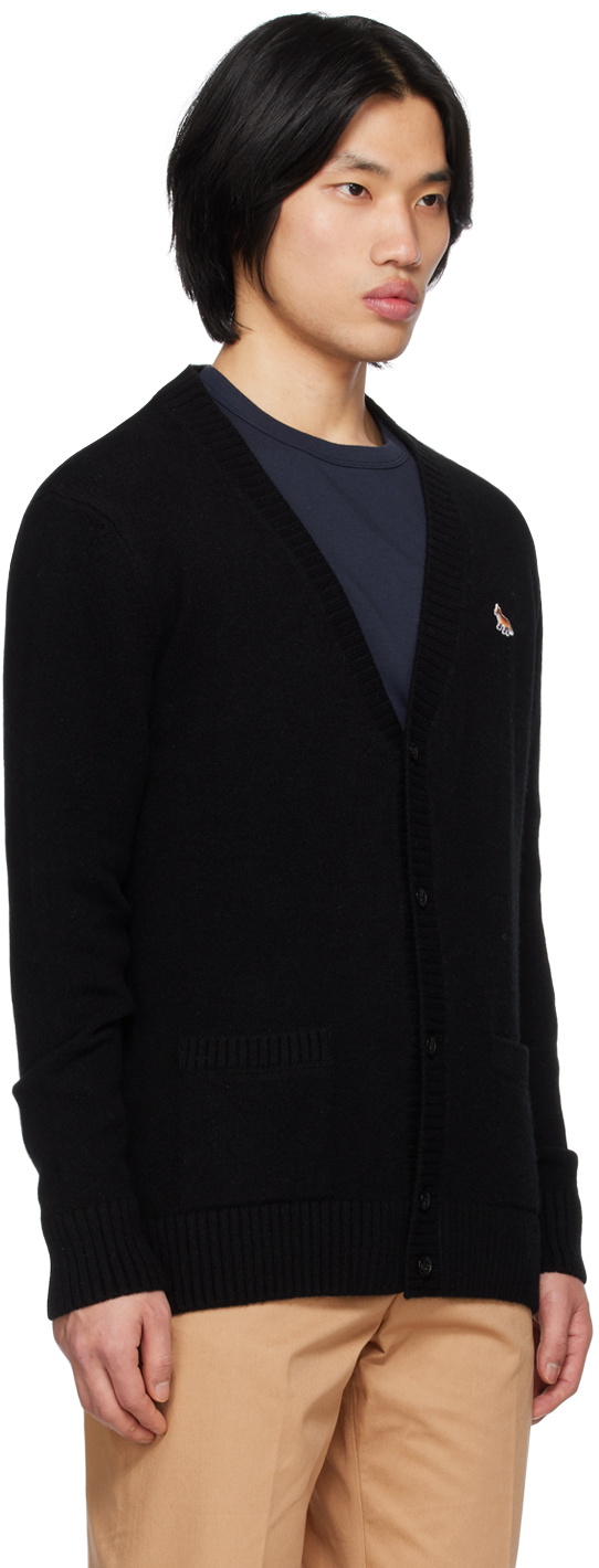 Maison Kitsuné Black Baby Fox Cardigan Maison Kitsune