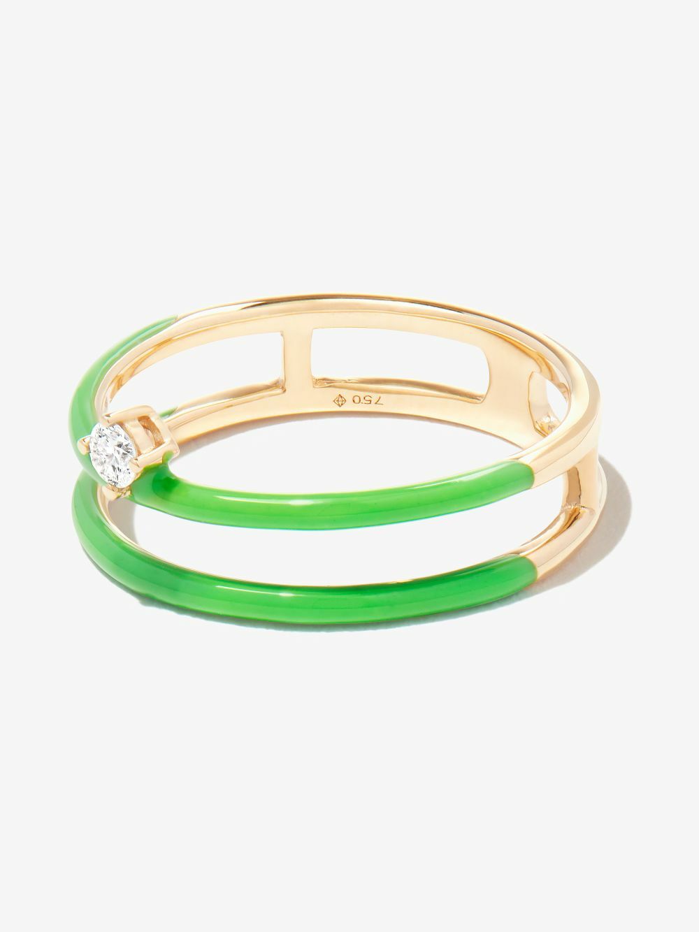 Persée 18K Yellow Gold Zeus Diamond Ring Persee