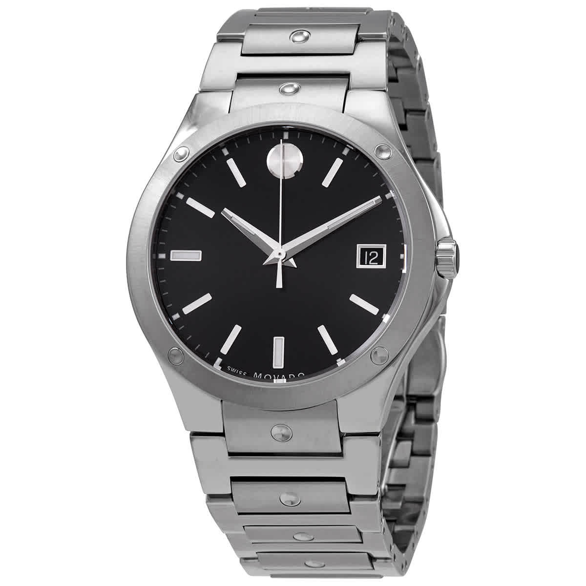 Movado SE Quartz Black Dial Unisex Watch 0607541 Movado