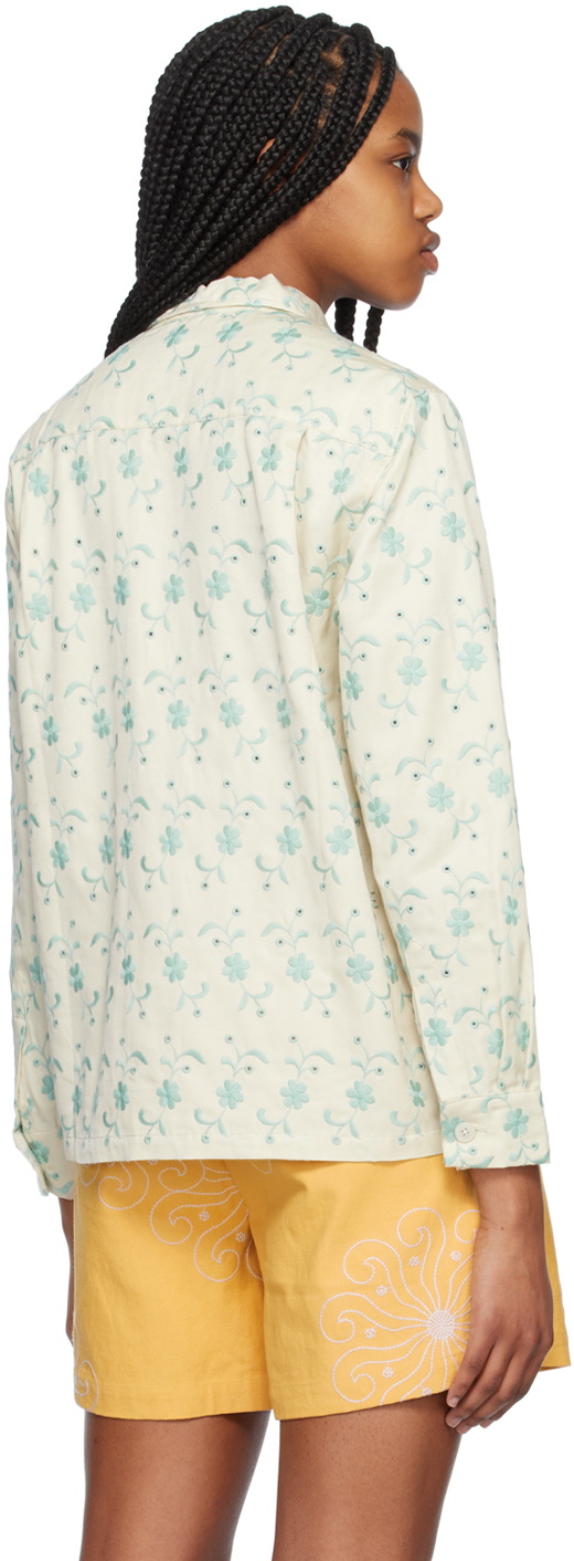 Bode Off-White Forget Me Not Shirt Bode