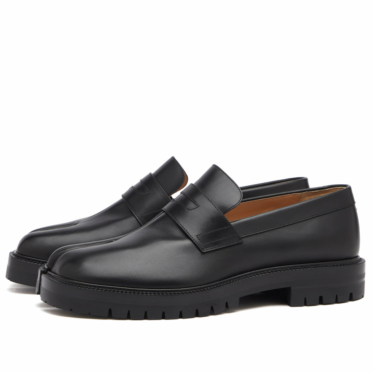 Maison Margiela Men's Tabi Country Loafer in Black Maison Margiela