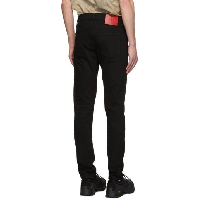 424 Black Four-Pocket Stretch Jeans 424