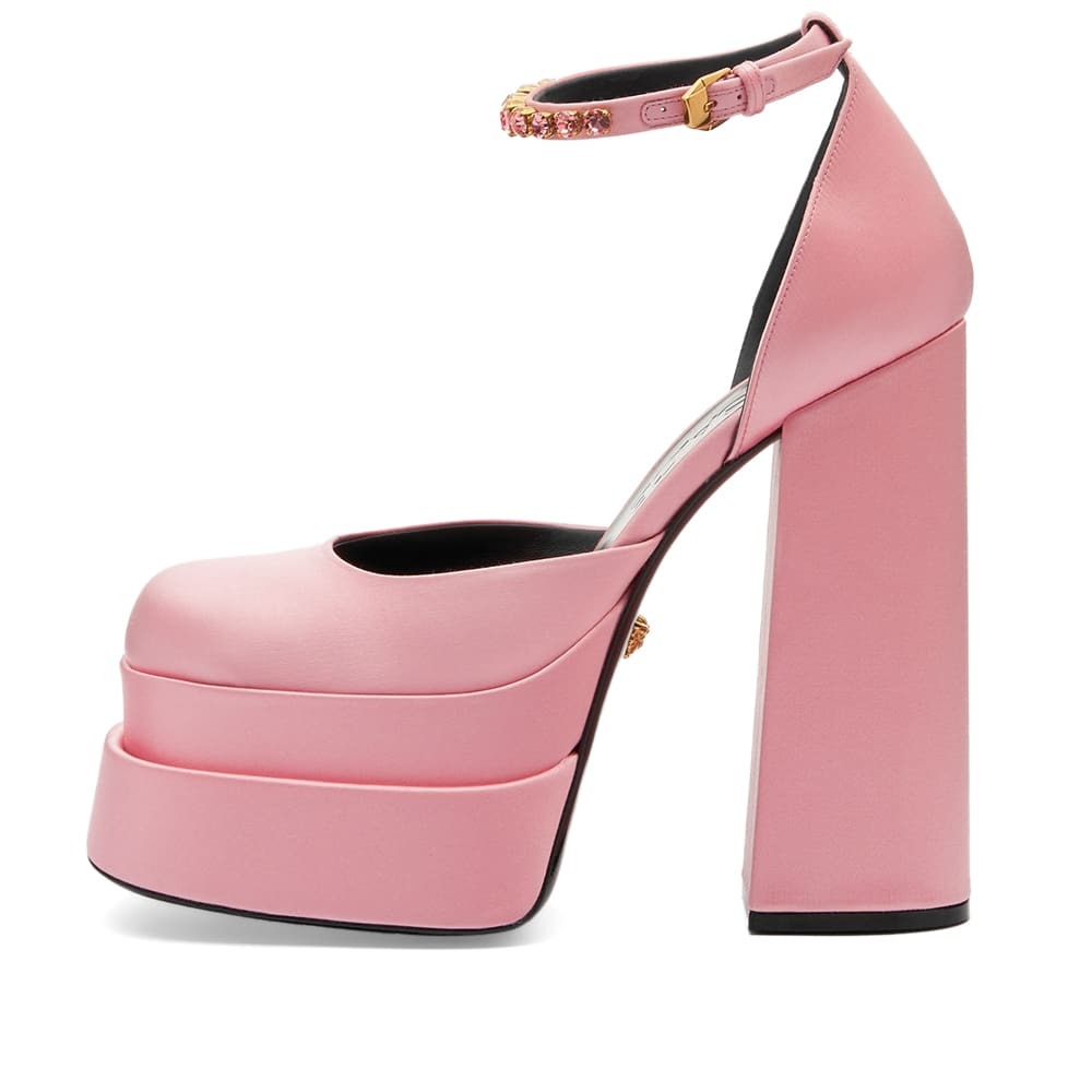 Versace Women's Mary Jane Platform Shoe in Pink Versace