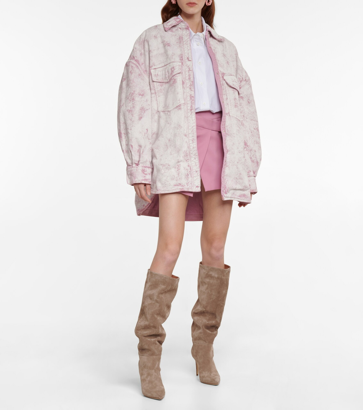 Paris Texas - Suede knee-high boots Paris Texas
