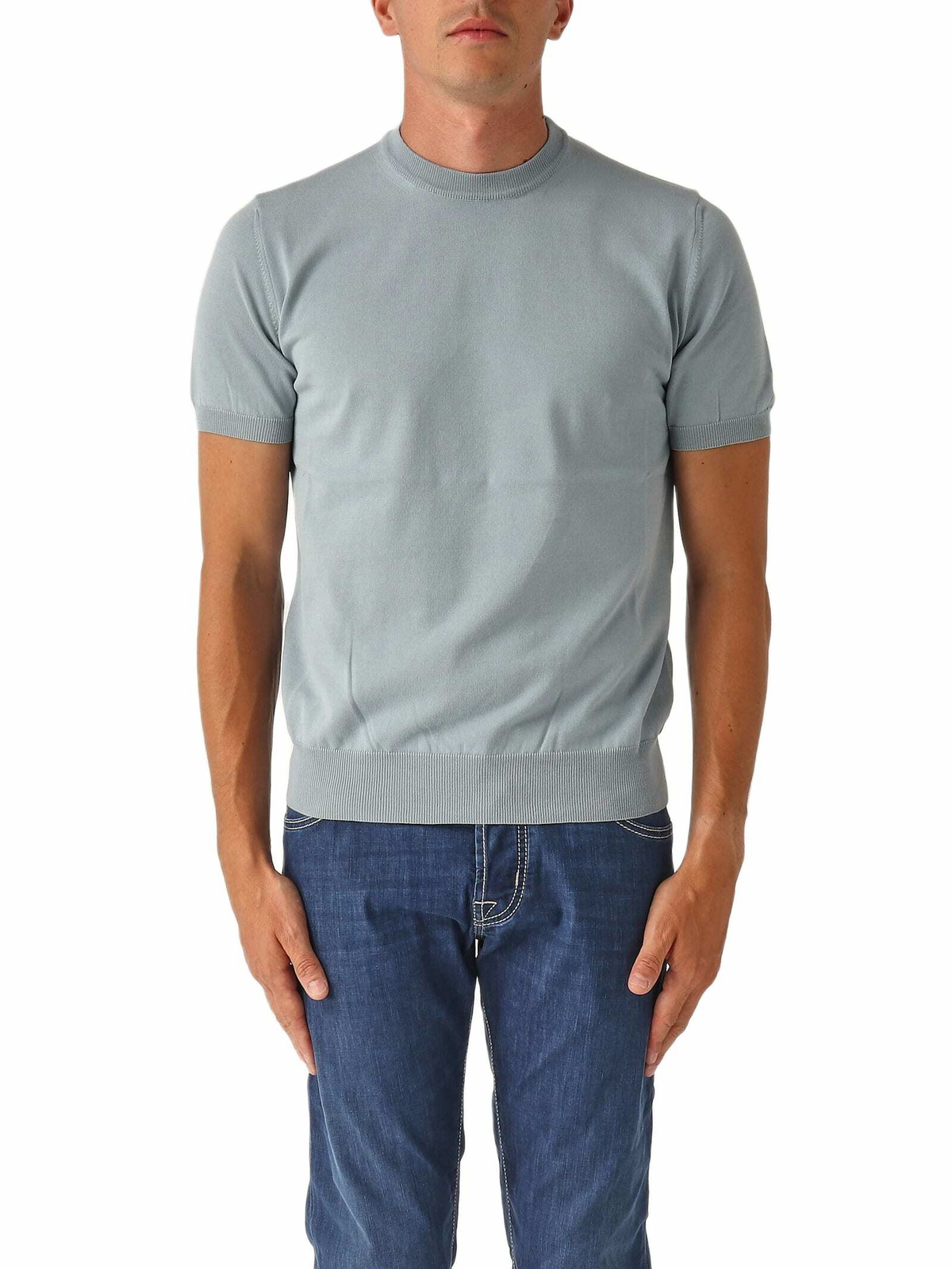 Altea Maglia M/c Girocollo Cot. Rasato Con Balza T-shirt Altea