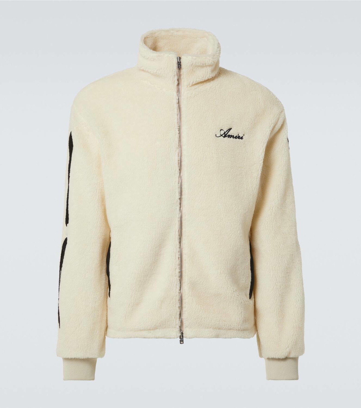 Amiri Bones patch-appliqué fleece jacket Amiri