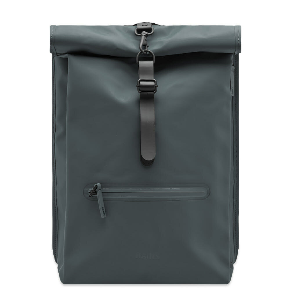 Rains Men's Rolltop Rucksack in Slate Rains