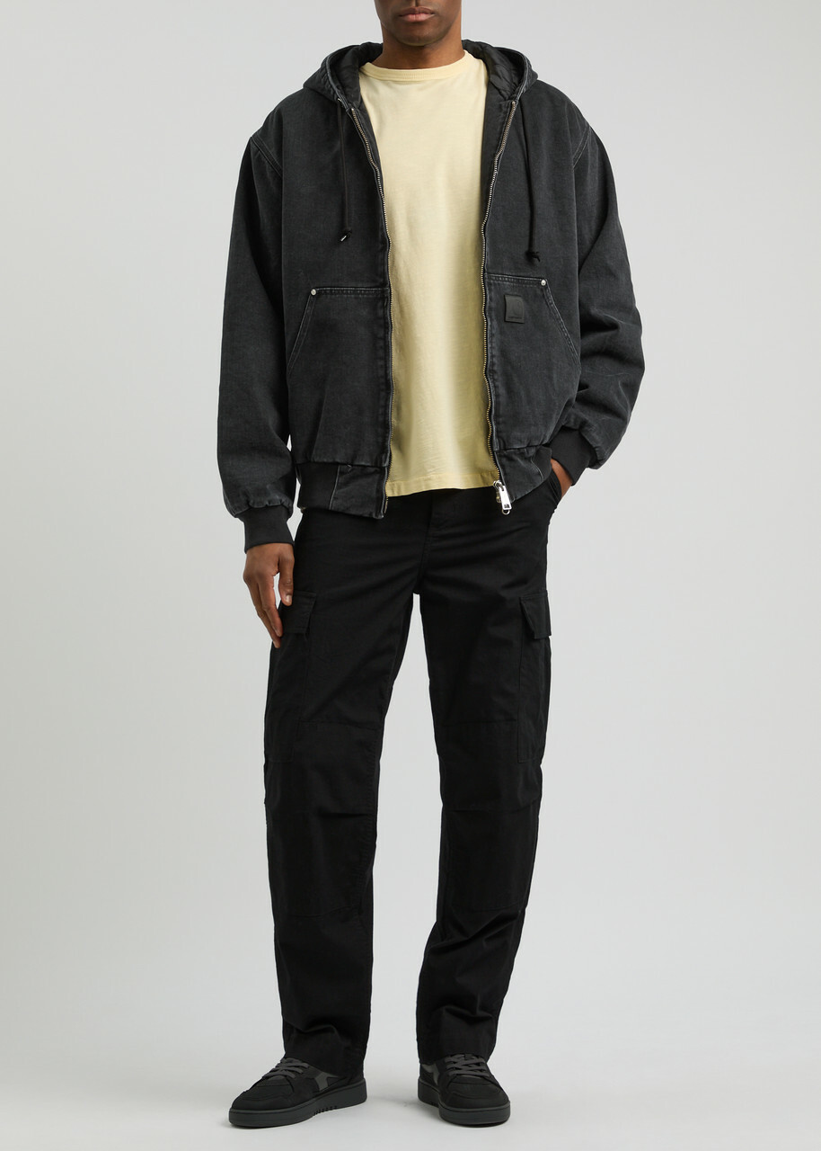 Carhartt Wip OG Active Rivet Hooded Denim Jacket Black Carhartt WIP