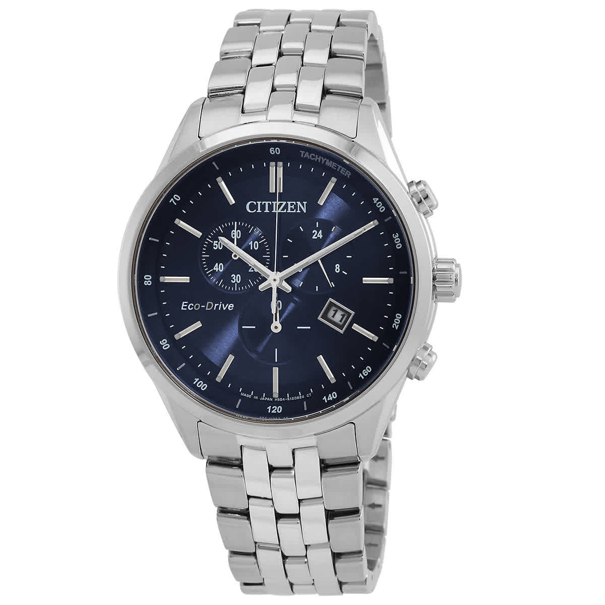 Citizen Eco-Drive Chronograph Blue Dial Mens Watch AT2140-55L Citizen