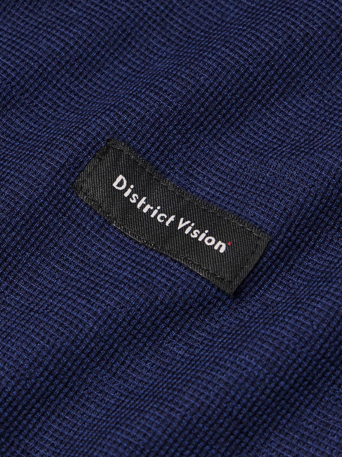 DISTRICT VISION - Logo-Appliquéd Polartec® Half-Zip Hoodie - Blue ...