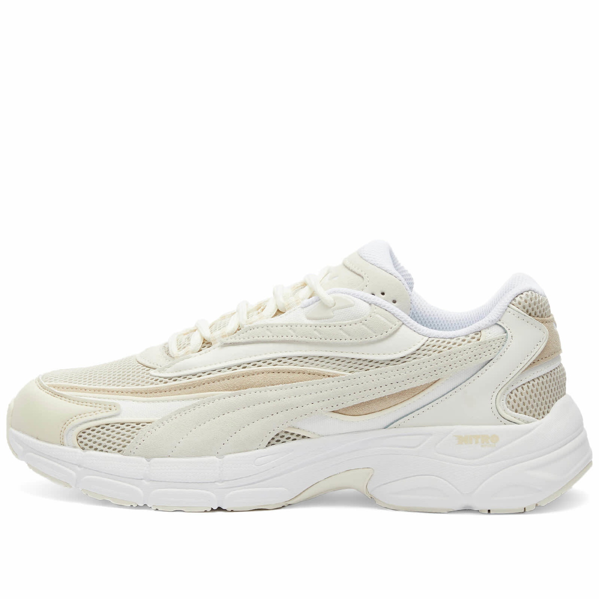 Puma Men's Teveris Nitro Vortex Sneakers in Alpine Snow/Warm White Puma