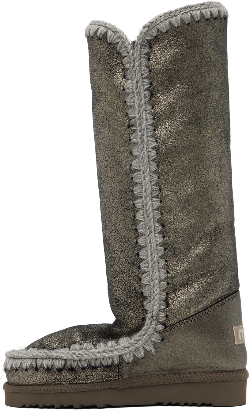 Mou Gray 40 Shearling Boots Mounser