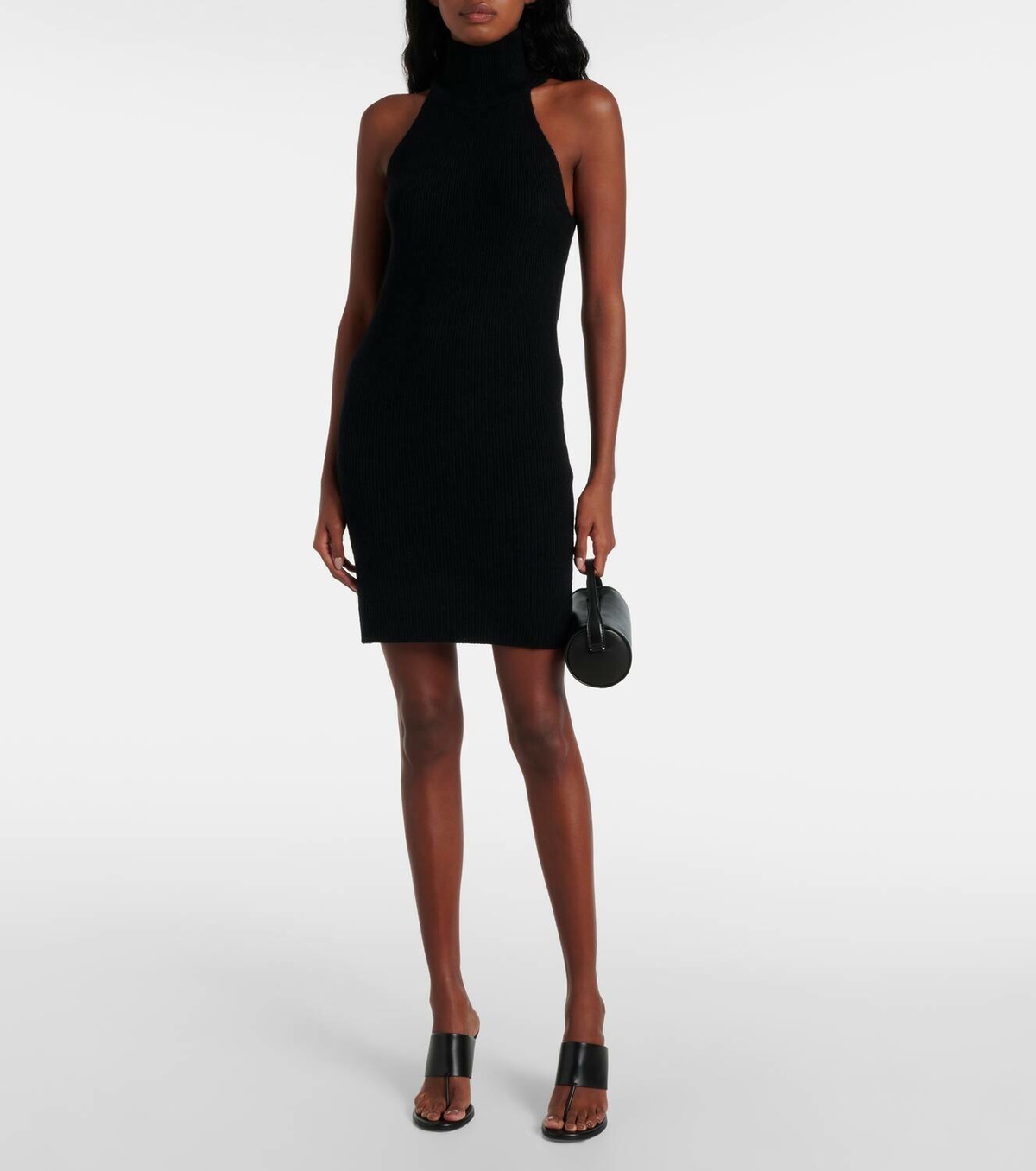 Lisa Yang Carmen ribbed-knit cashmere minidress Lisa Yang