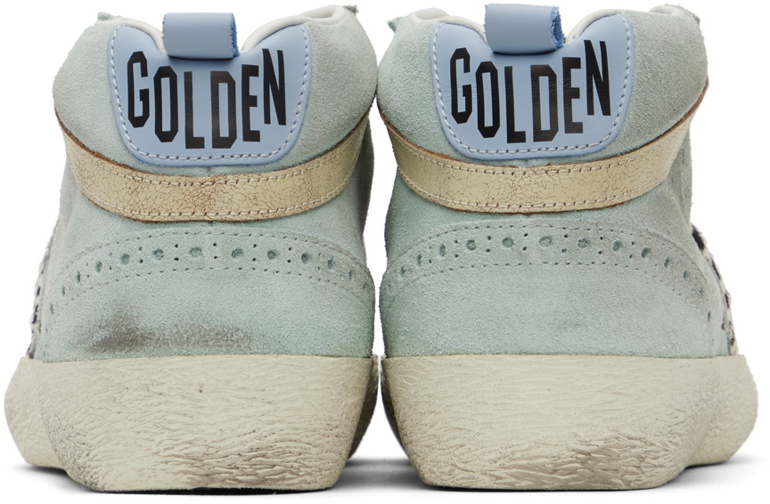Golden Goose Blue Mid Star Sneakers Golden Goose Deluxe Brand