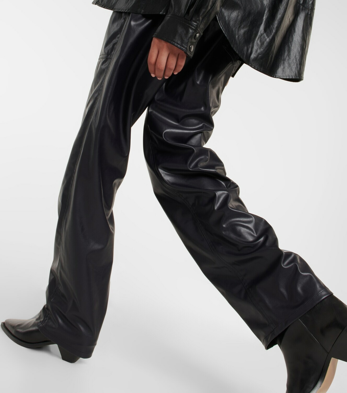 Marant Etoile Brina straight-leg faux leather pants Isabel Marant Etoile