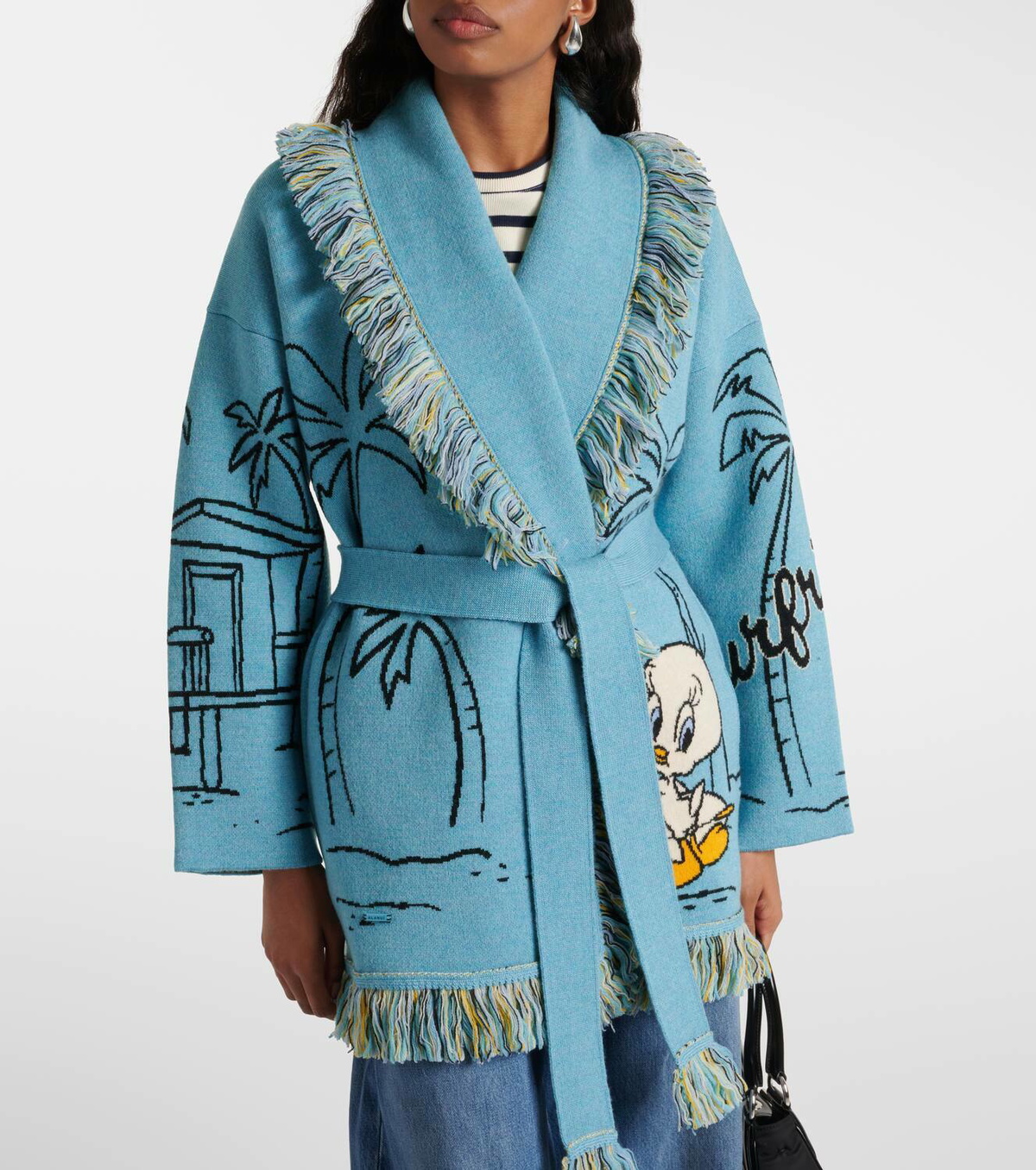 Alanui Perfect Waves virgin wool cardigan Alanui