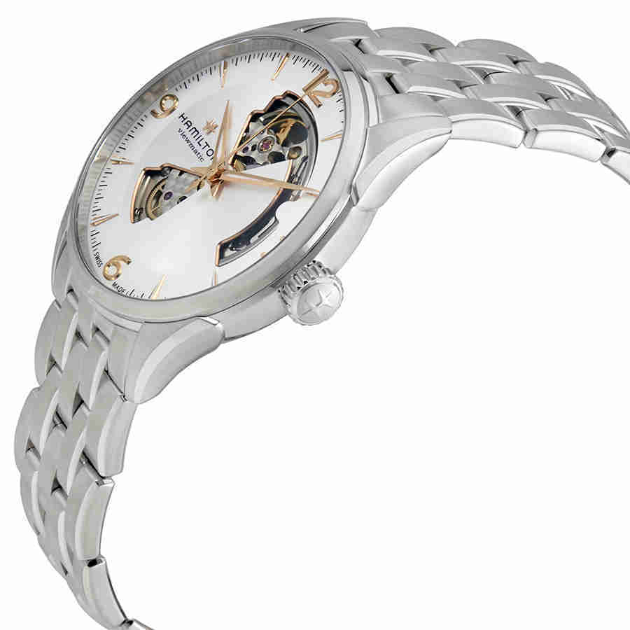 Hamilton Jazzmaster Open Heart Auto Silver Dial Mens Watch H32705151 ...