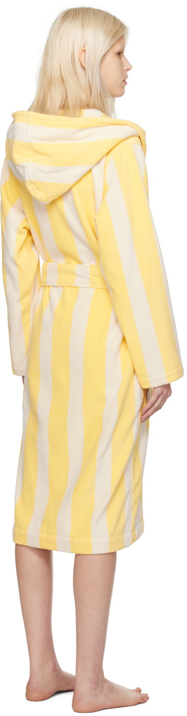 Tekla Yellow Hooded Bathrobe Tekla Fabrics