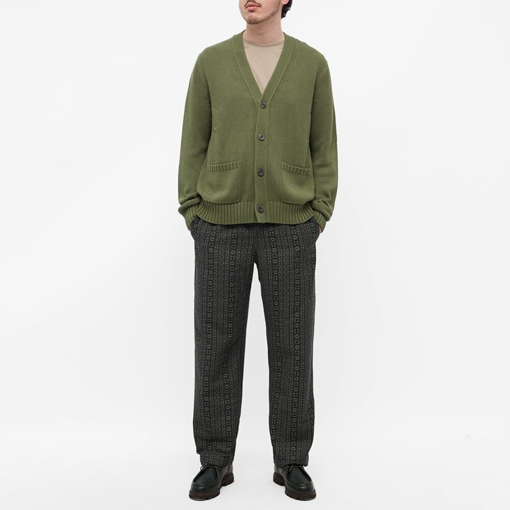 Corridor Men's Washed Cotton Cardigan in Olive Corridor