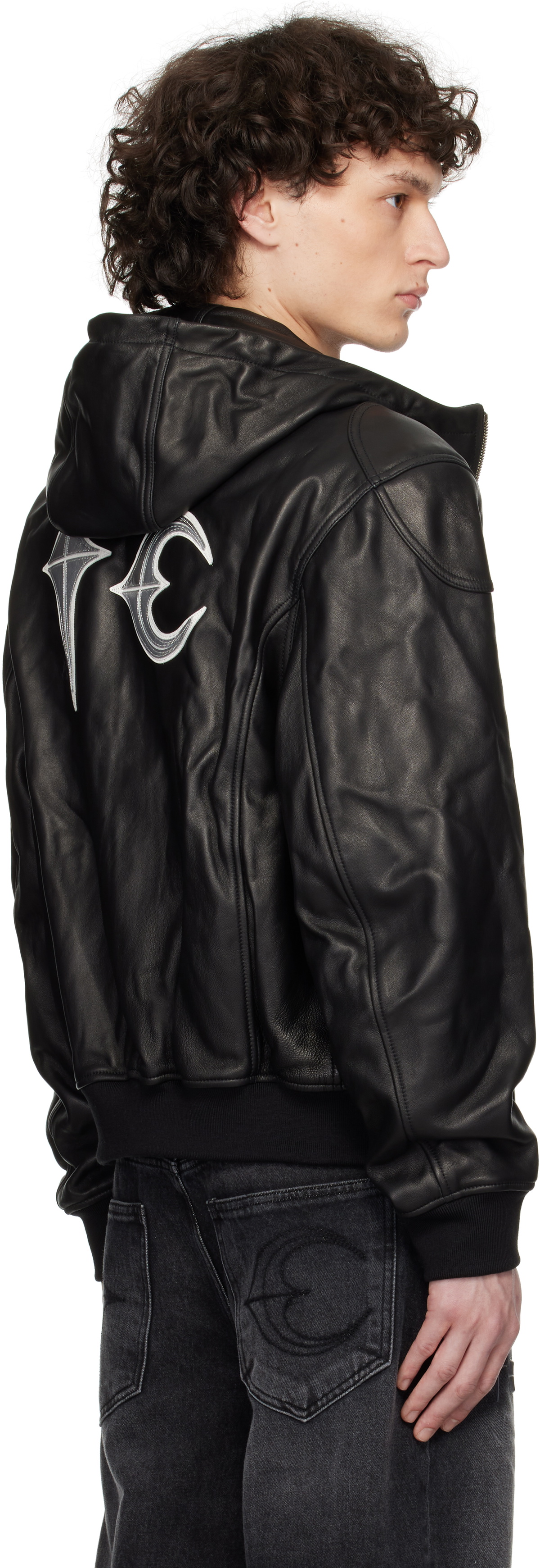 Thug Club Black Slim Rock Leather Jacket Thug Club