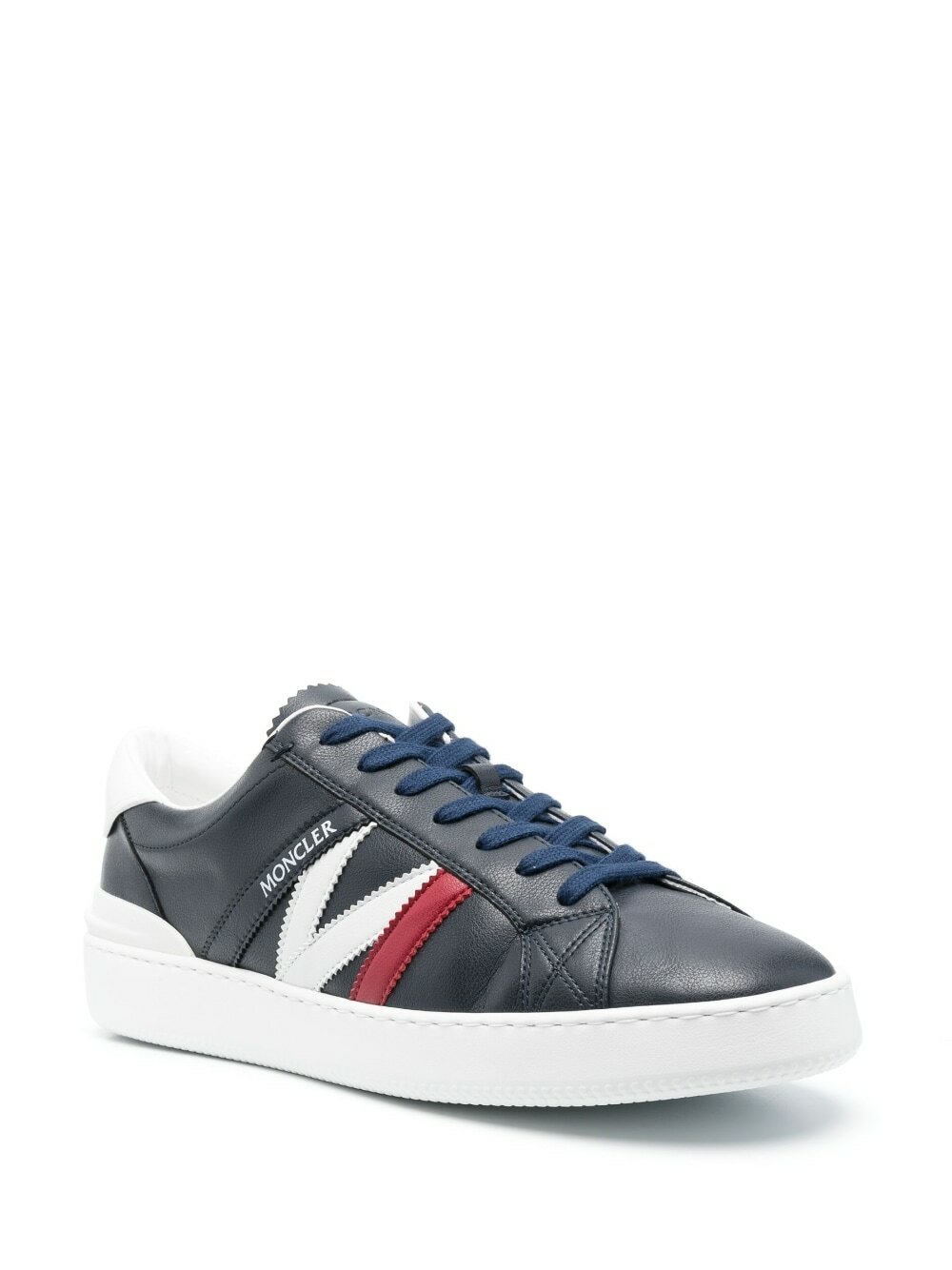 MONCLER - Monaco Low Leather Sneakers Moncler