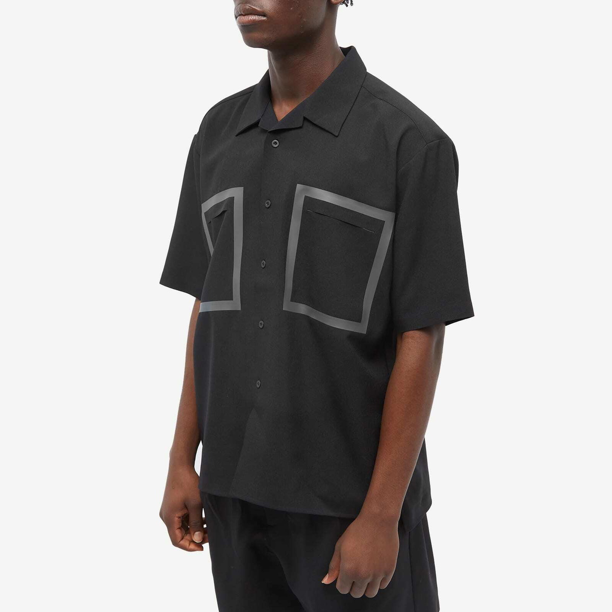 F/CE. Men's TECH TORO OPEN SHIRT in Black F/CE.