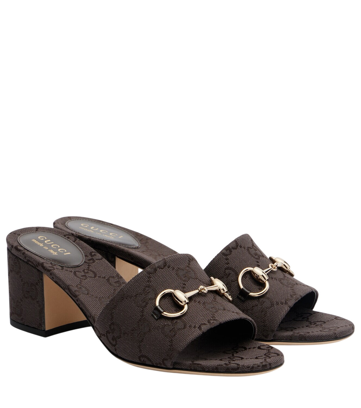 Gucci Horsebit GG Canvas mules Gucci
