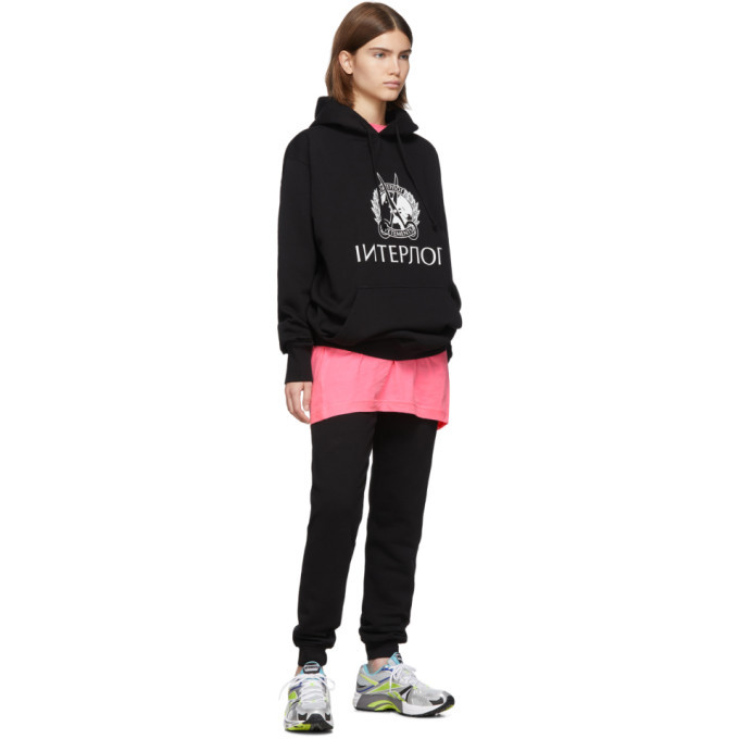 VETEMENTS Black Interpol Hoodie Vetements