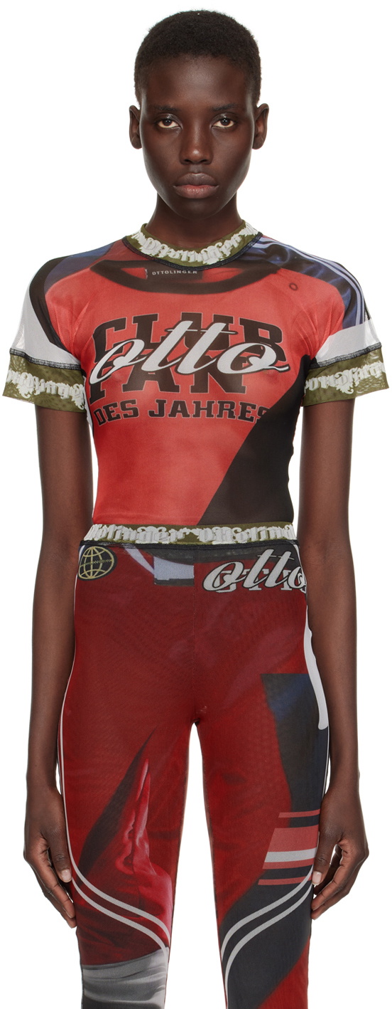Ottolinger Red Print T-Shirt Ottolinger